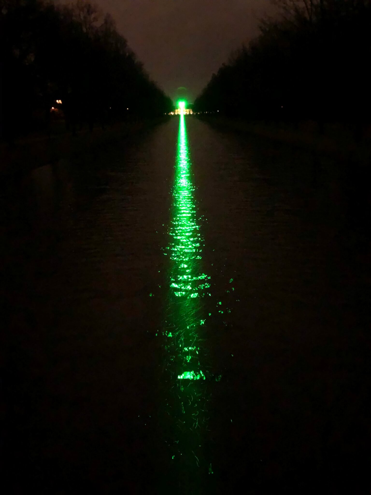 Laserscape / Green laser light over Kassel ⋆ The Passenger